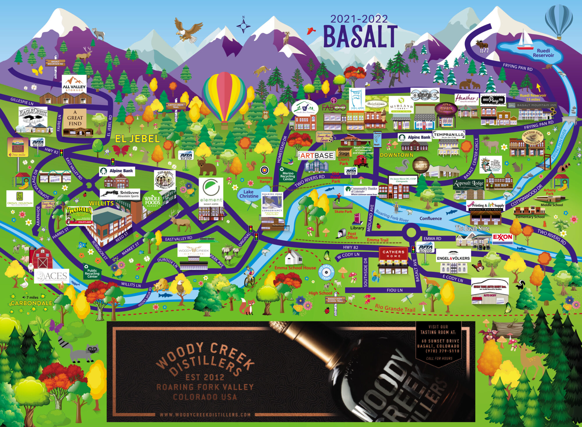 Basalt Colorado Map - Basalt Map